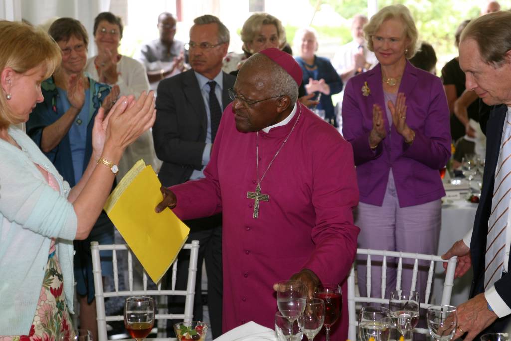 Tutu charms parishioners at Christ Church centennial
