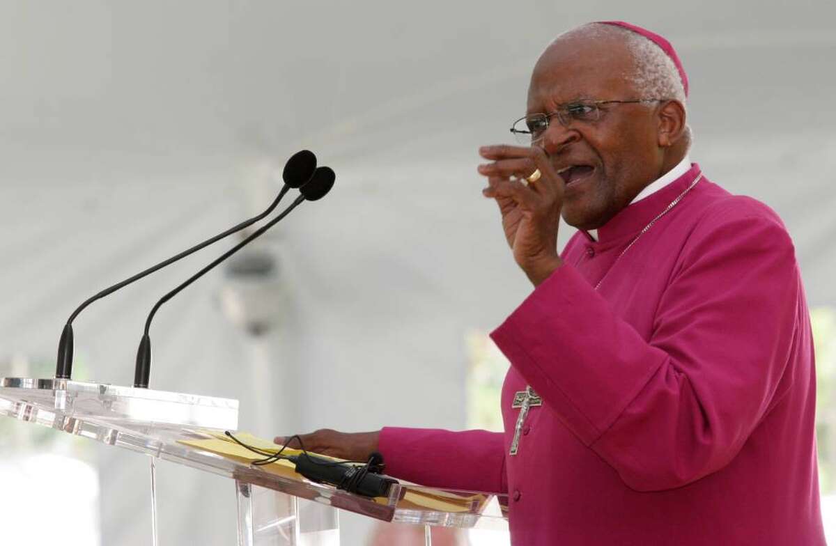 Tutu charms parishioners at Christ Church centennial