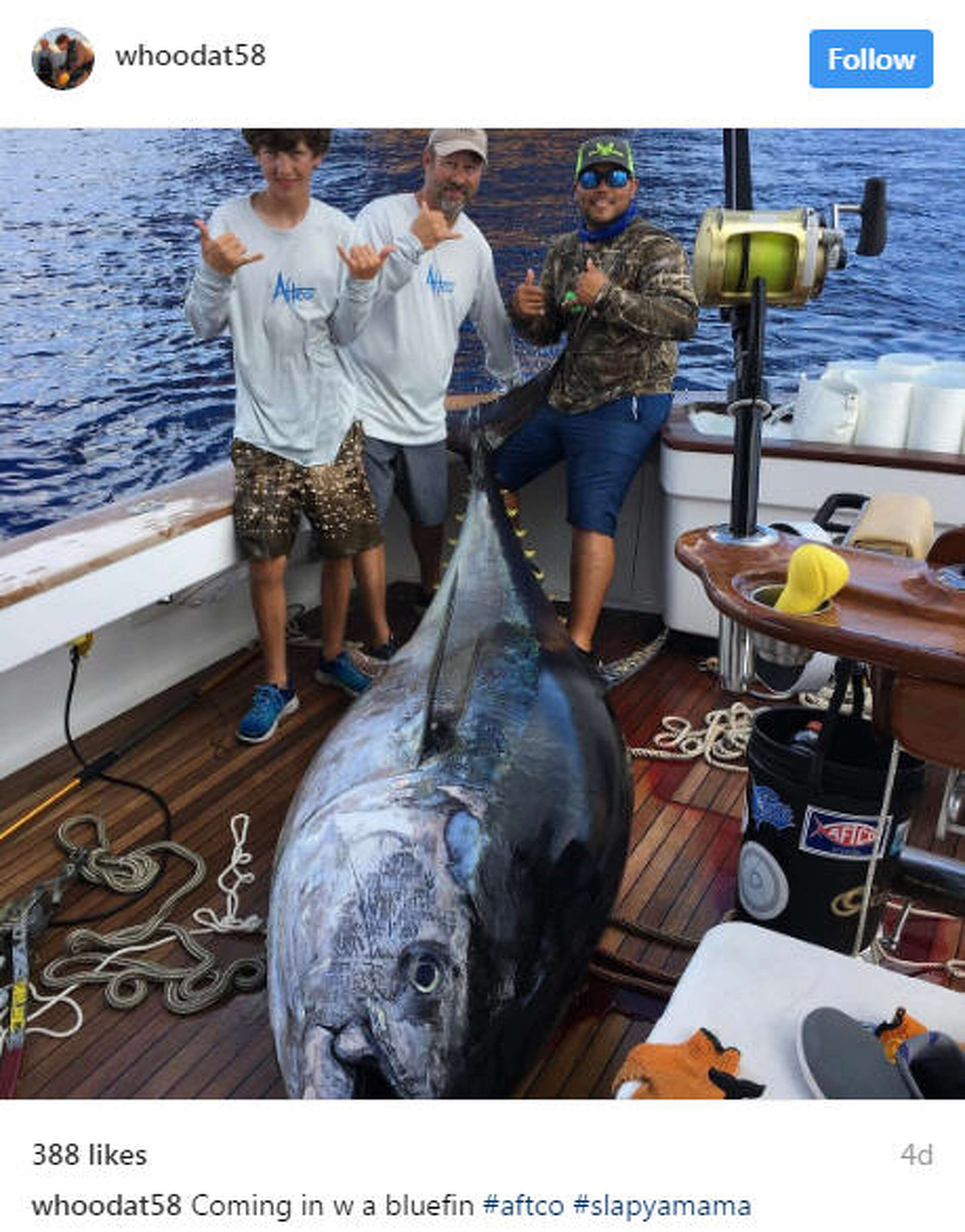 Louisiana 8th-grader catches a monster blue fin tuna in the Green ...
