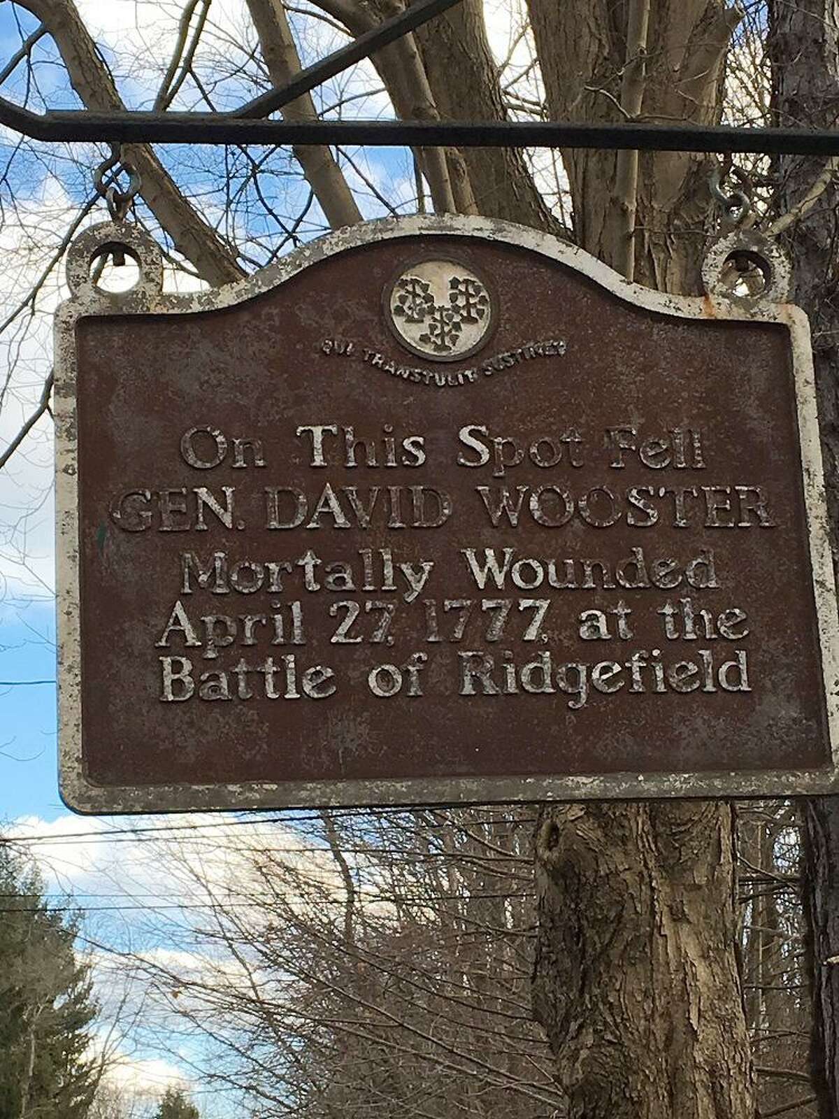 State Rep. Frey restores historic Battle of Ridgefield sign