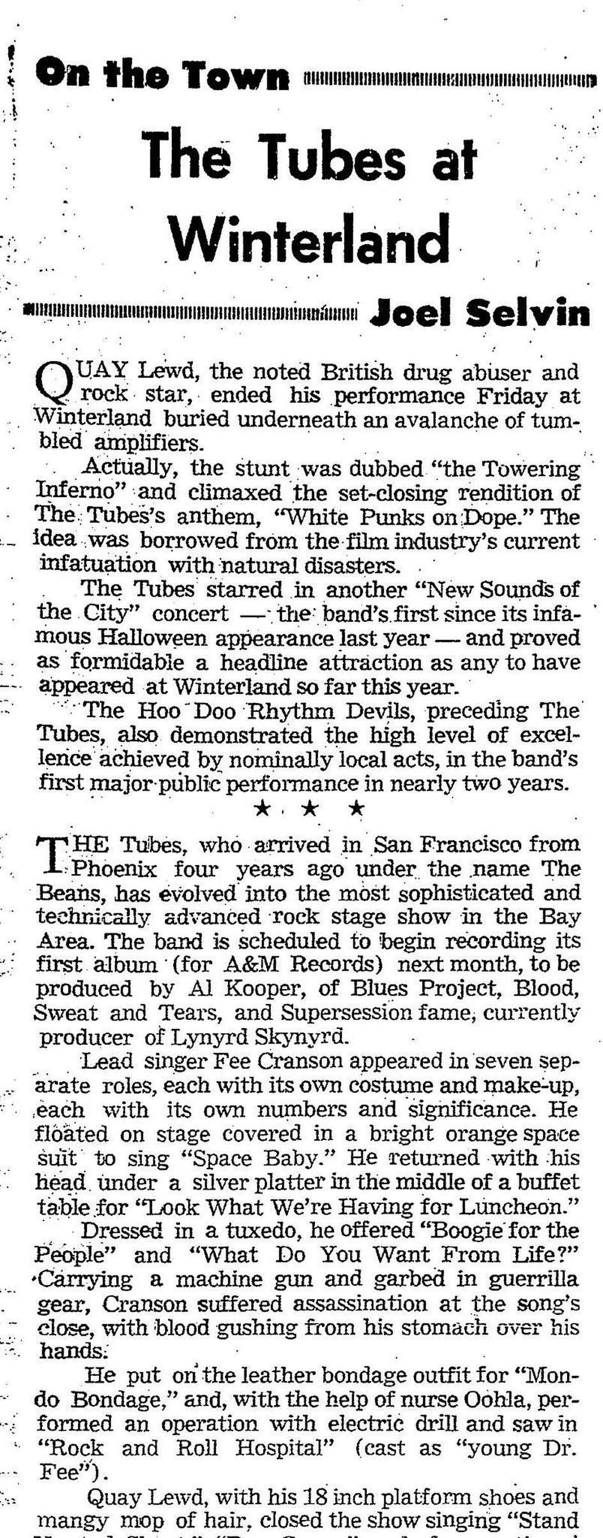 Let’s celebrate the Tubes, one of SF’s weirdest rock bands ever