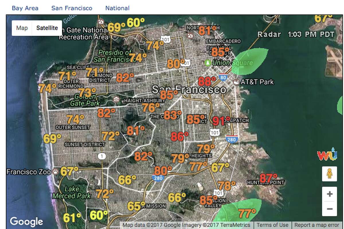 How hot is San Francisco? Don't trust your smartphone
