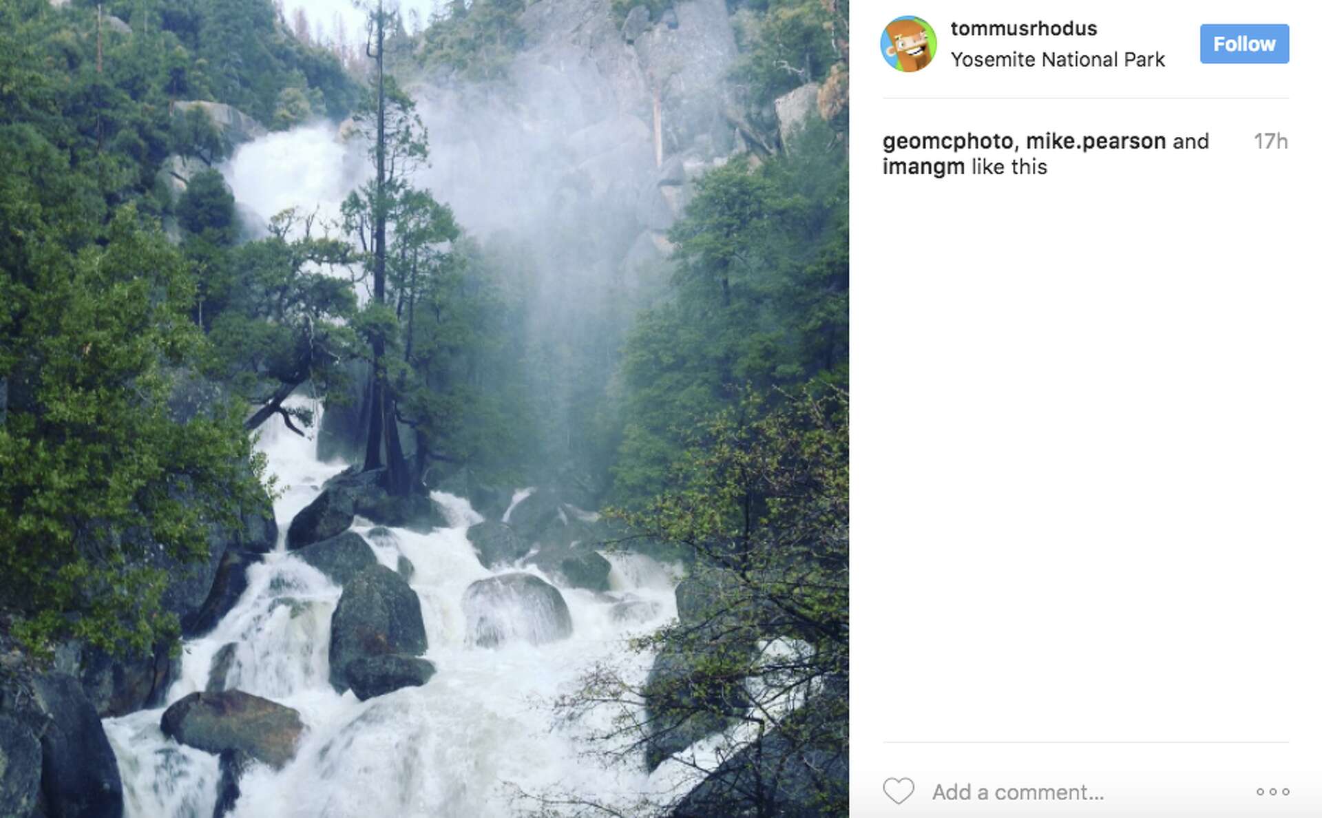Epic winter, warm weather have Yosemite waterfalls booming