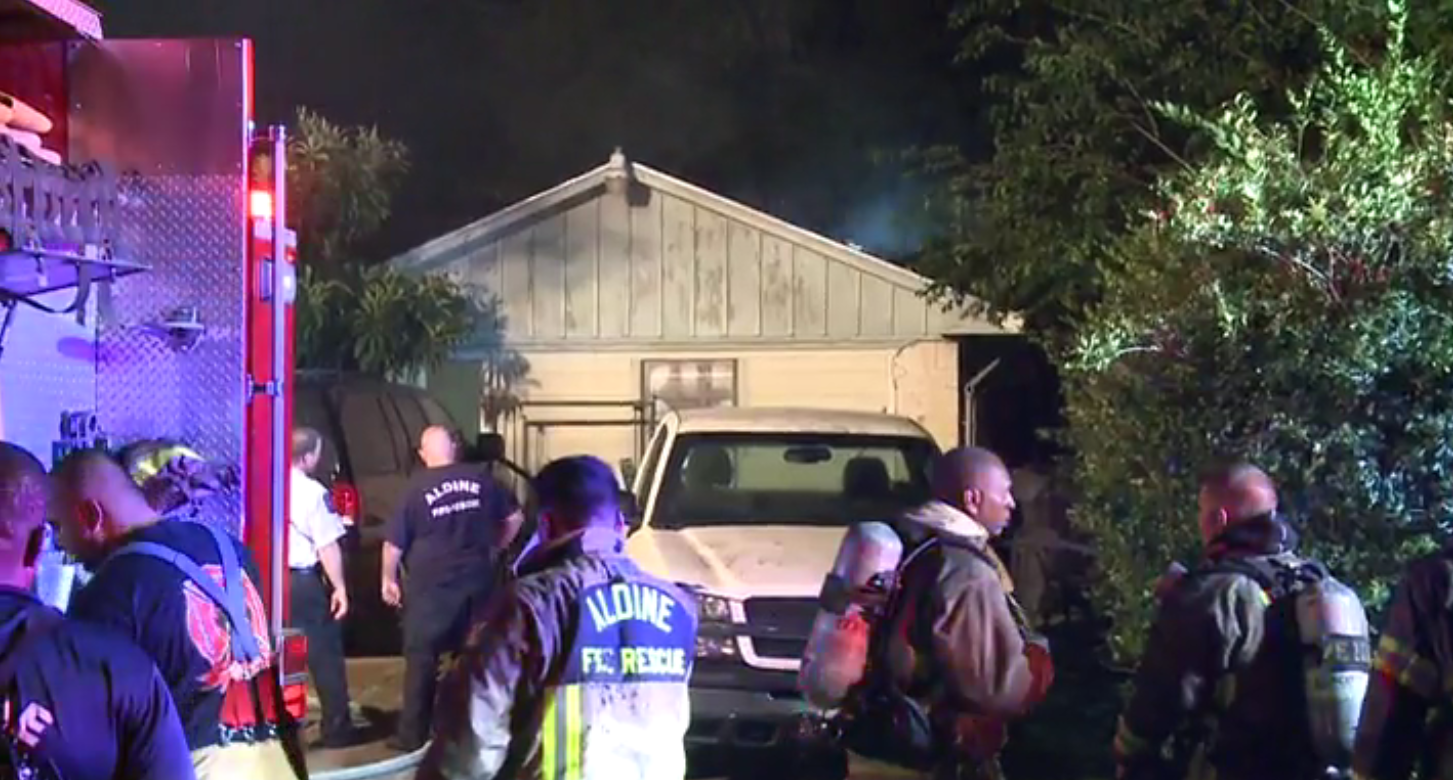 Family safe after house catches on fire