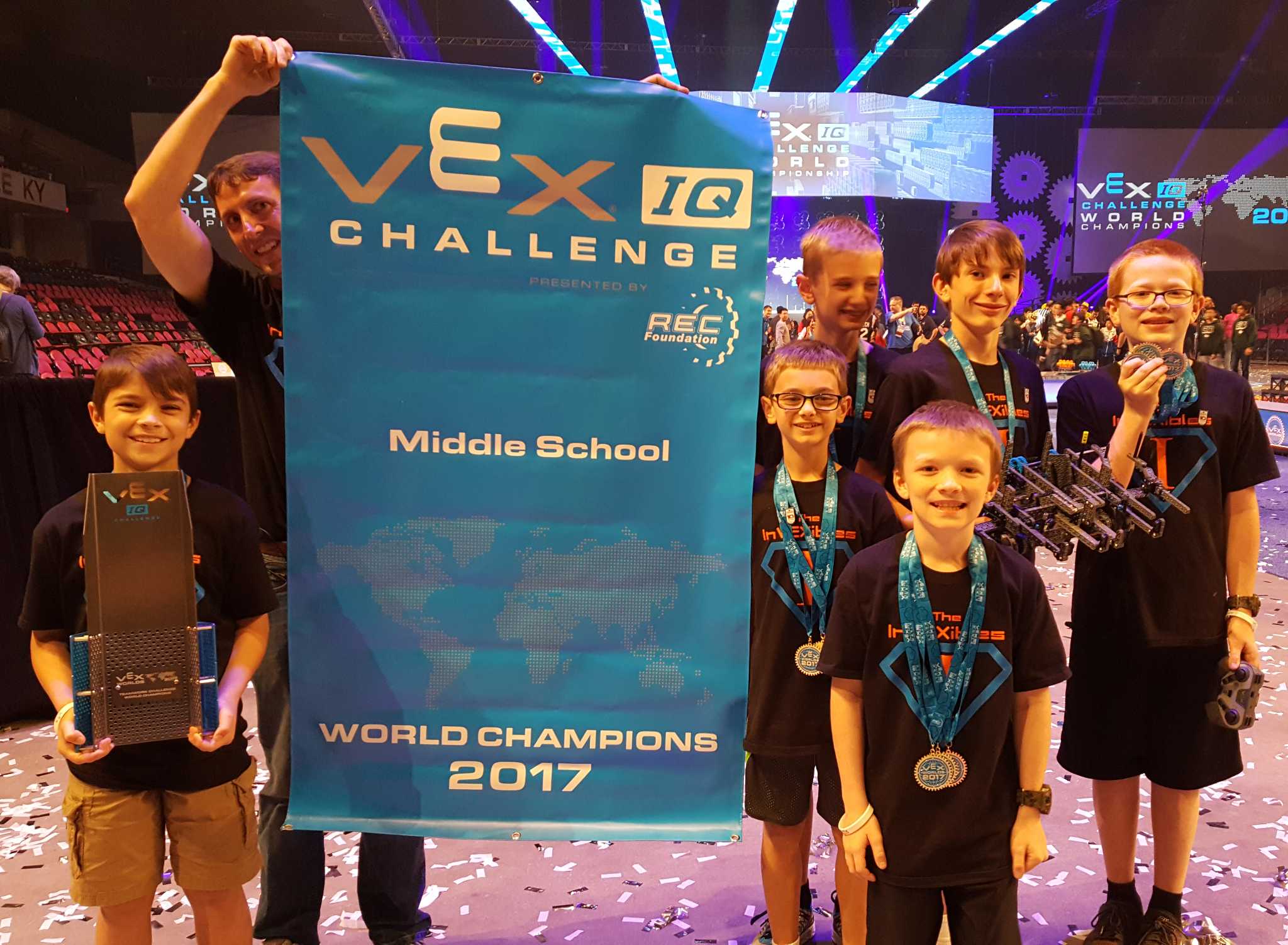 Young Katy robotics team earns world championship