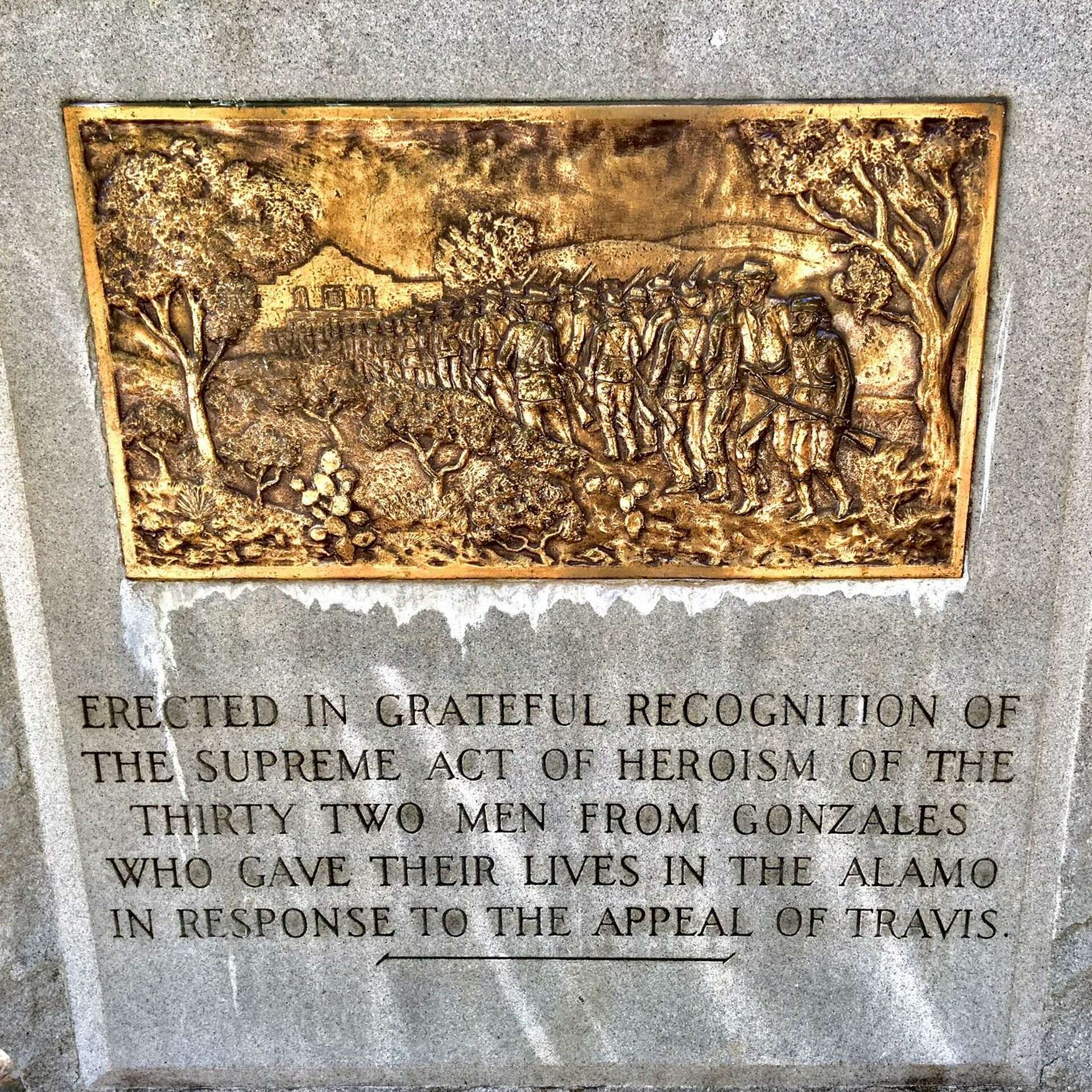 Gonzales Rangers enter the Alamo