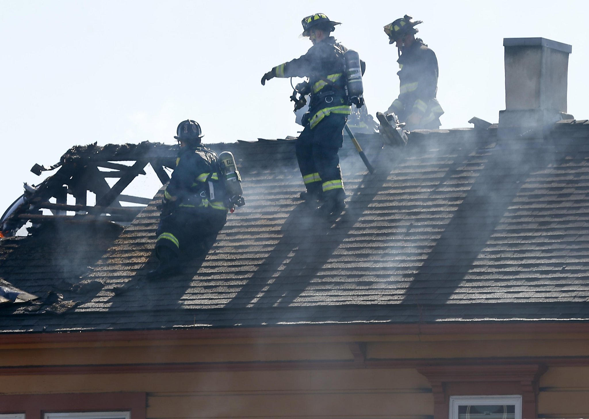 House Catches Fire Following Nearby 5-Alarm Fire