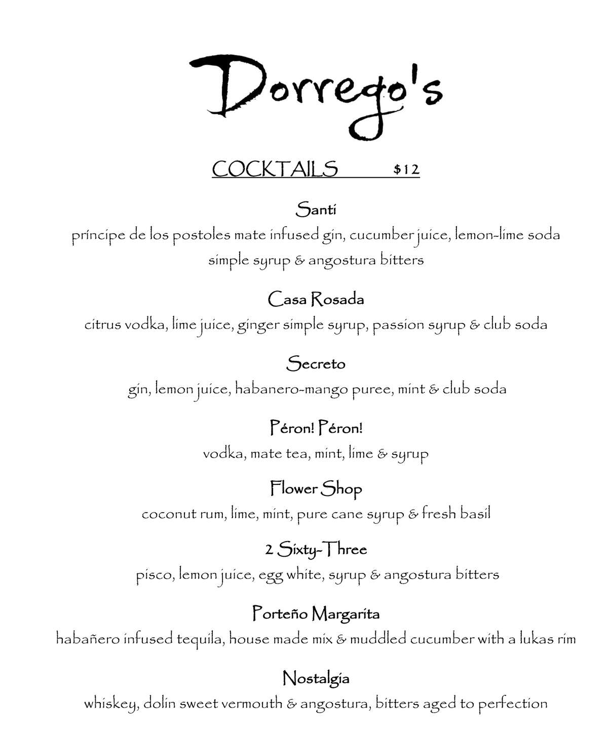 New Dorrego's restaurant at Hotel Valencia rolls out full menu