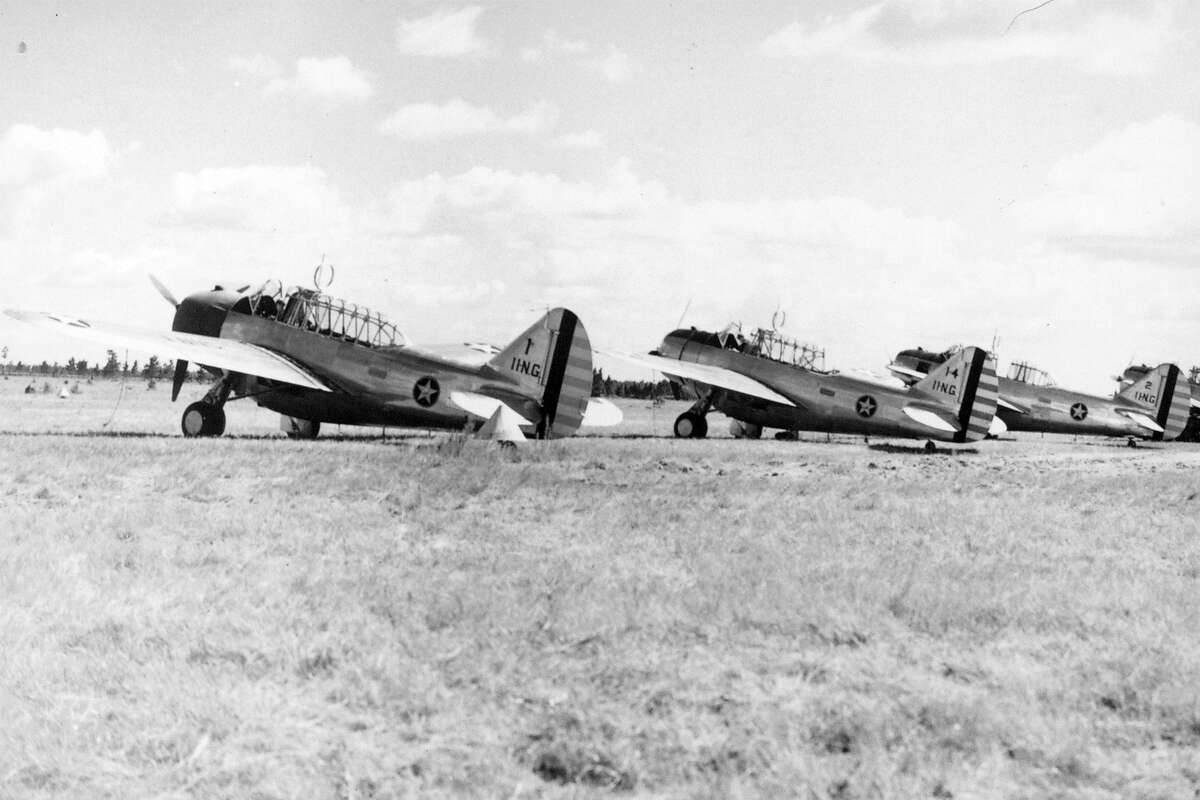 See historical photos of Ellington Field and squadron based there, as ...