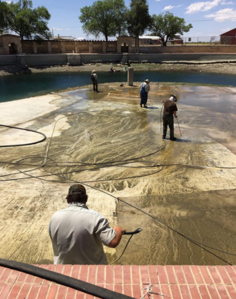 Texas' Balmorhea State Park pool is empty, and admission rules are changing