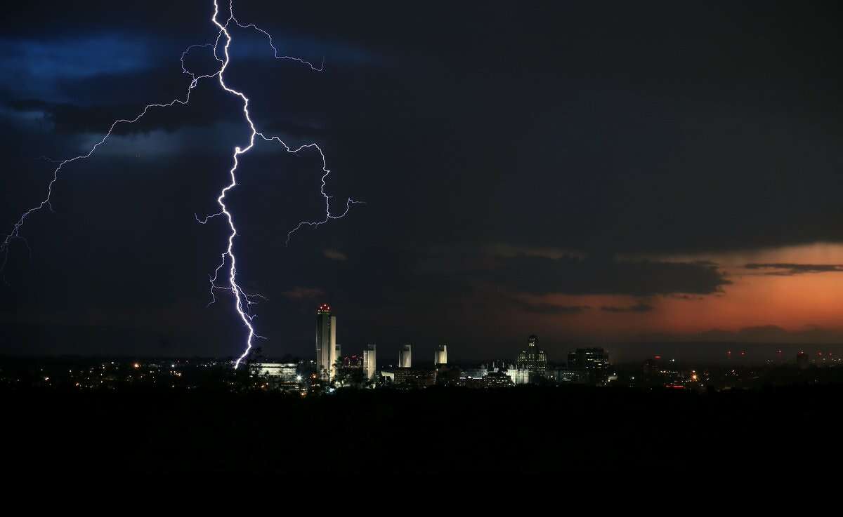 Dry Lightning Cracks Across The Skies