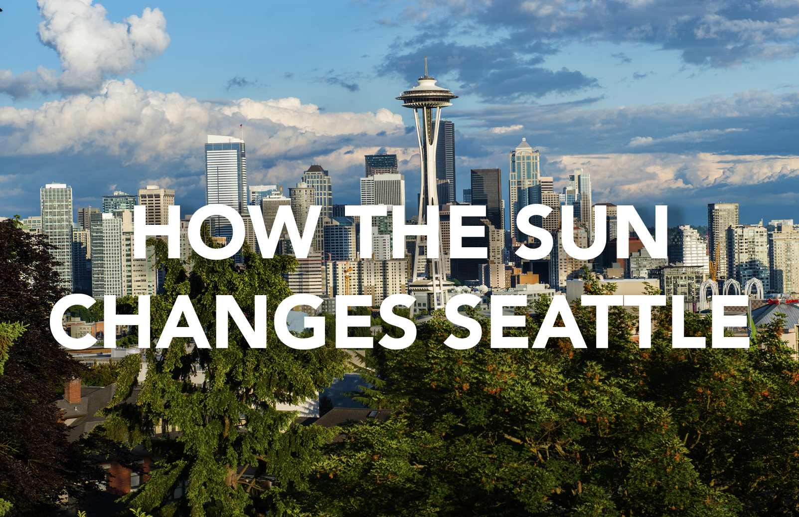 The sun is out in Seattle and it's changing our lives
