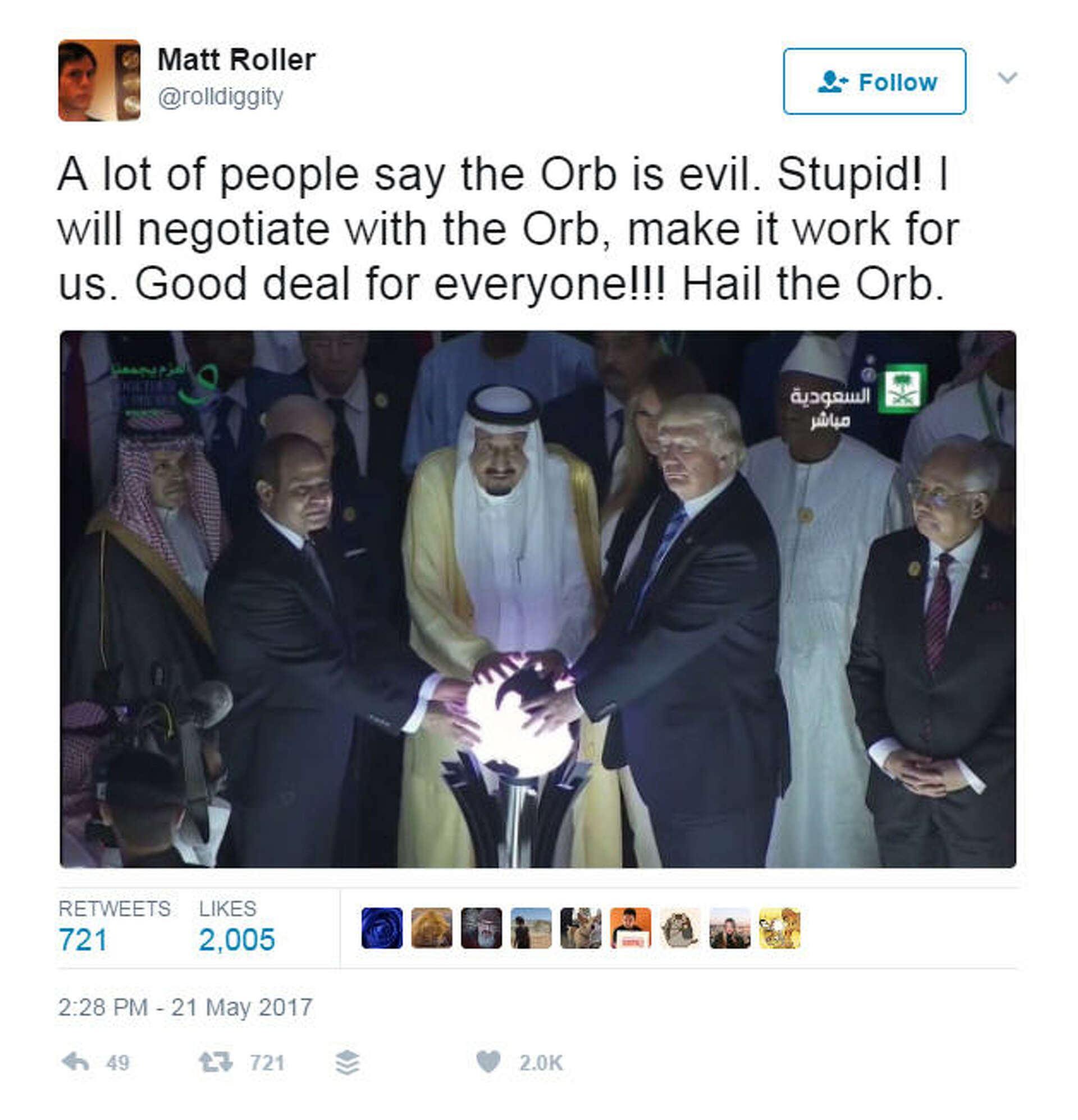 Church of Satan distances itself from Trump orb photo