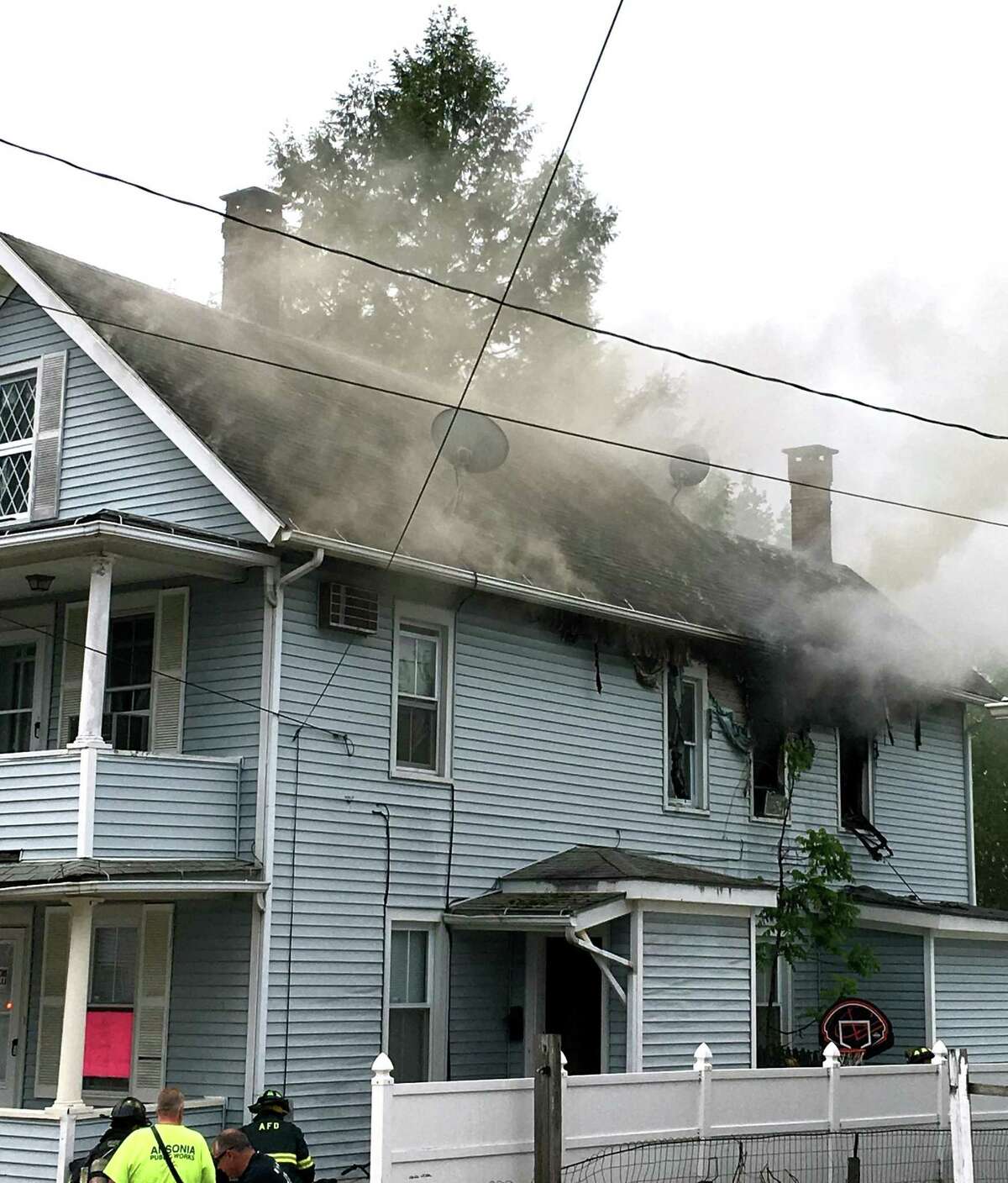 Ansonia fire seriously damages two-story home
