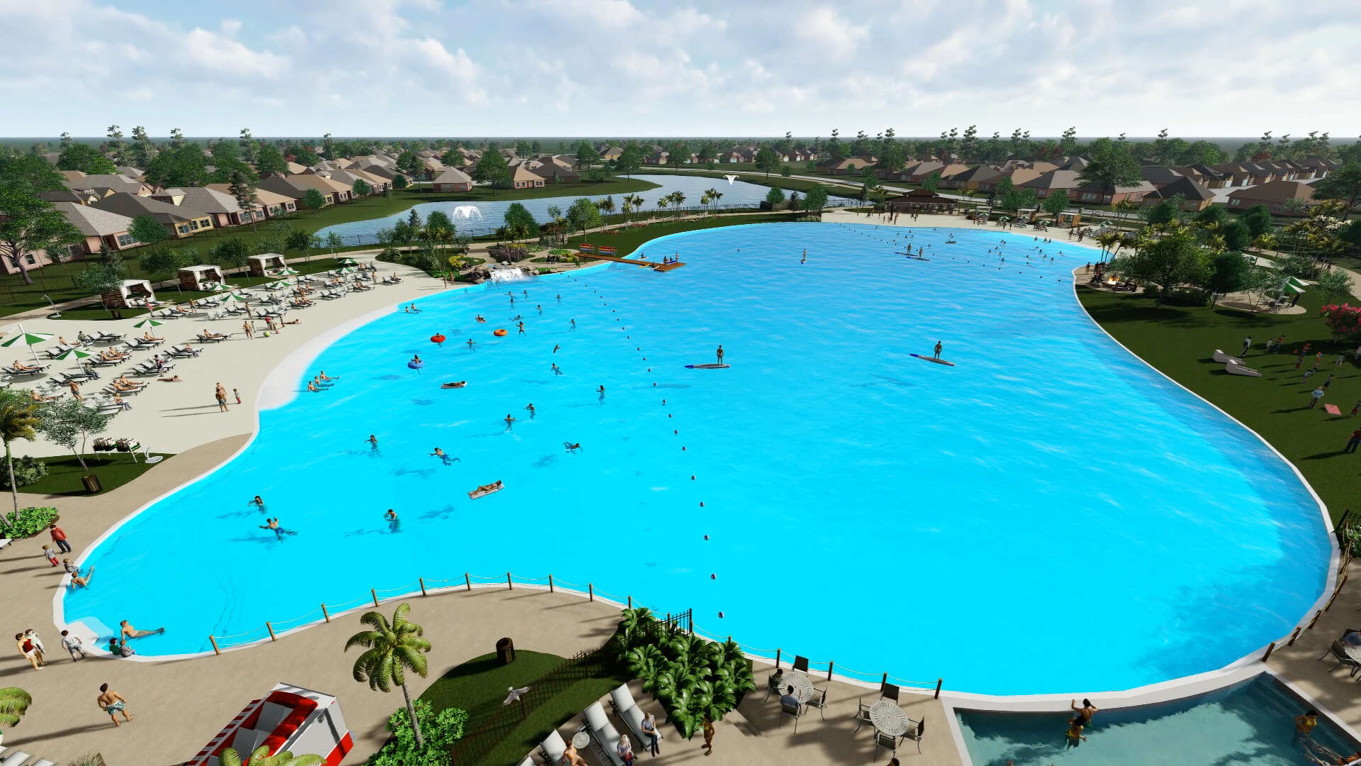 Houston's crystal-clear lagoons: Public access, prices, opening dates