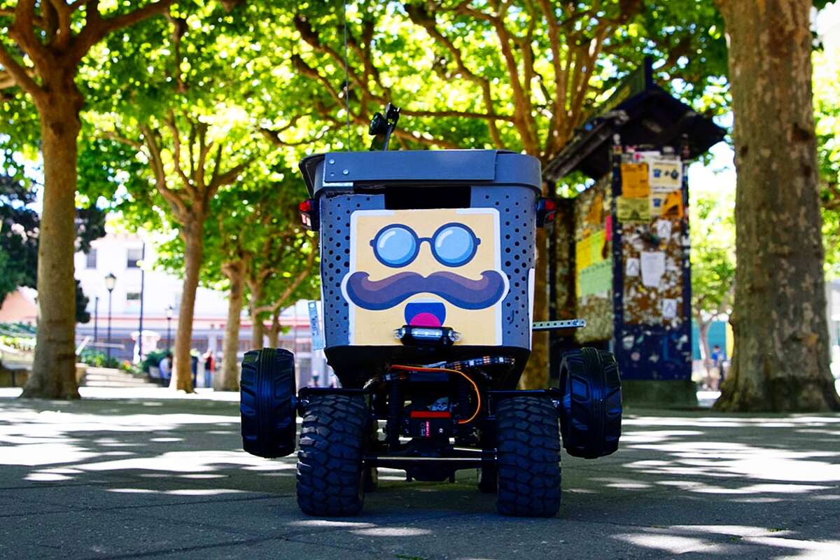 Why yes, those are robot delivery minions at UC Berkeley