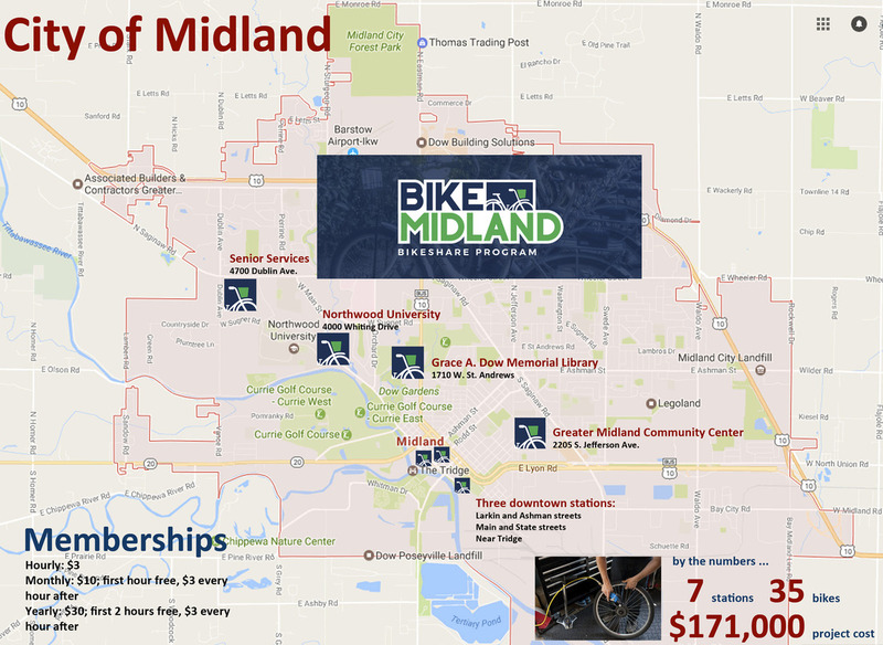 'Bike Midland,' city's first bike share program, to launch June 16