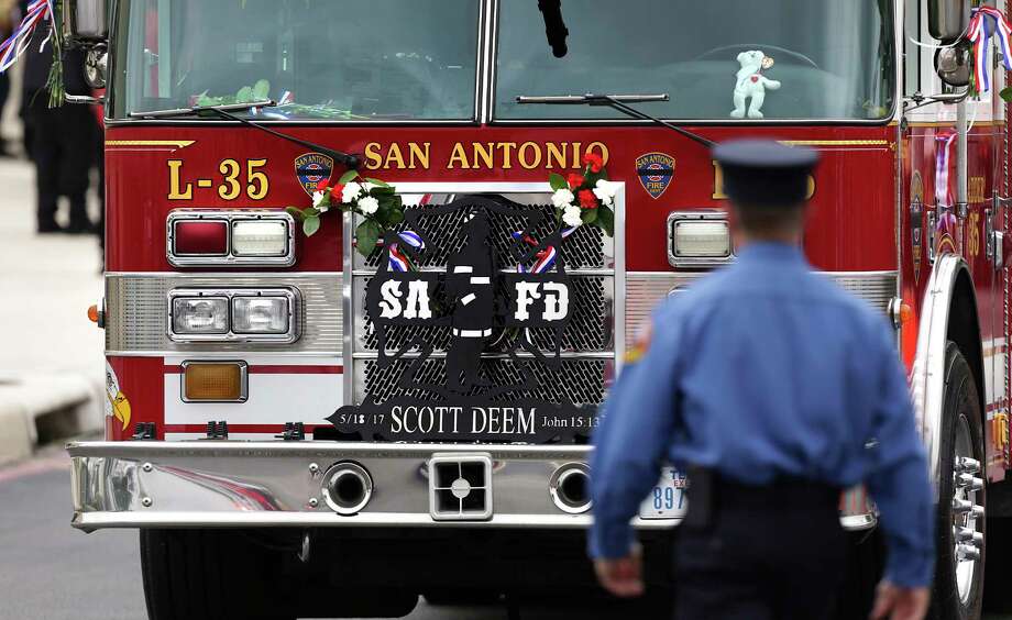 San Antonio pays tribute to firefighter Scott Deem, who was killed in ...
