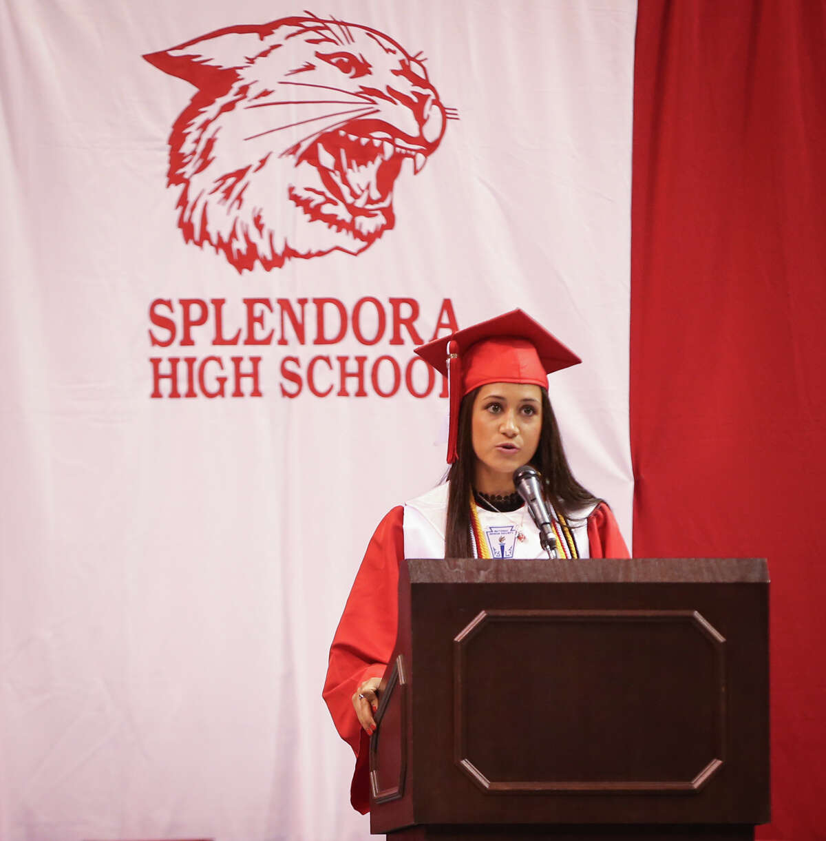 Splendora High School graduation pays respect to Memorial Day