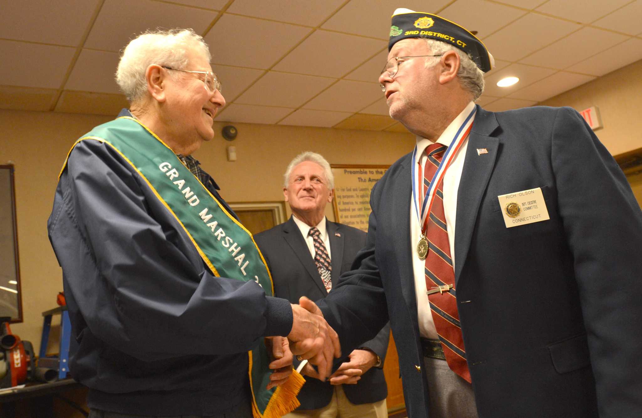 Veterans, others gather at American Legion on rainy Memorial Day