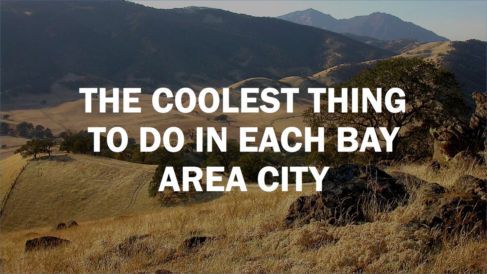 The coolest thing to do in each Bay Area city