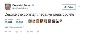 Twitter loses its mind over Trump's 'covfefe' tweet