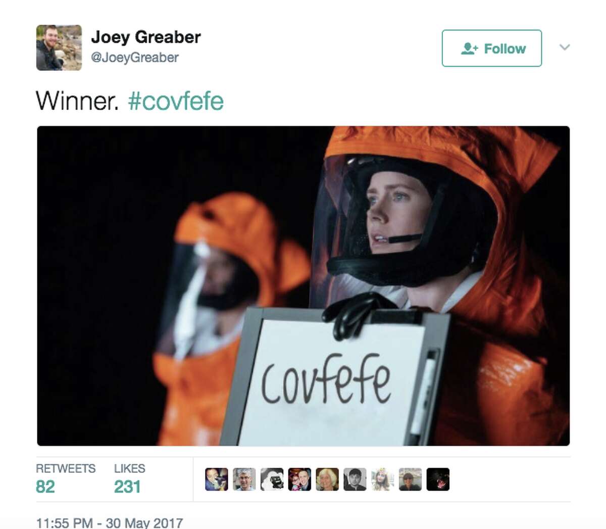 Twitter loses its mind over Trump's 'covfefe' tweet