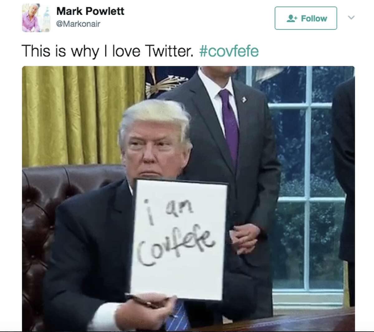 Twitter loses its mind over Trump's 'covfefe' tweet