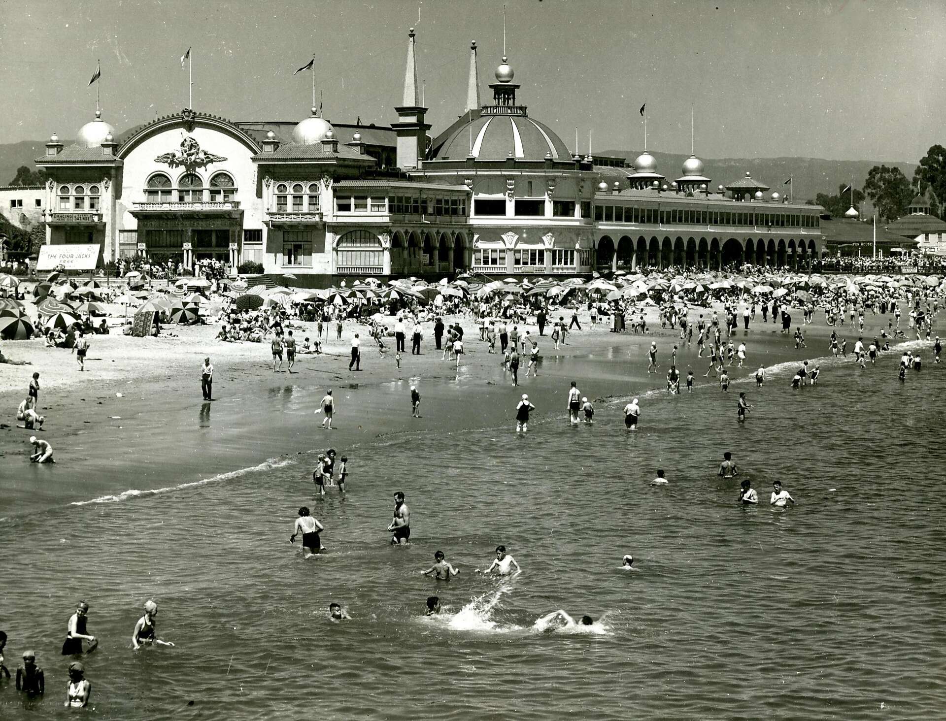 Here's what the Santa Cruz Beach Boardwalk looked like from Prohibition ...
