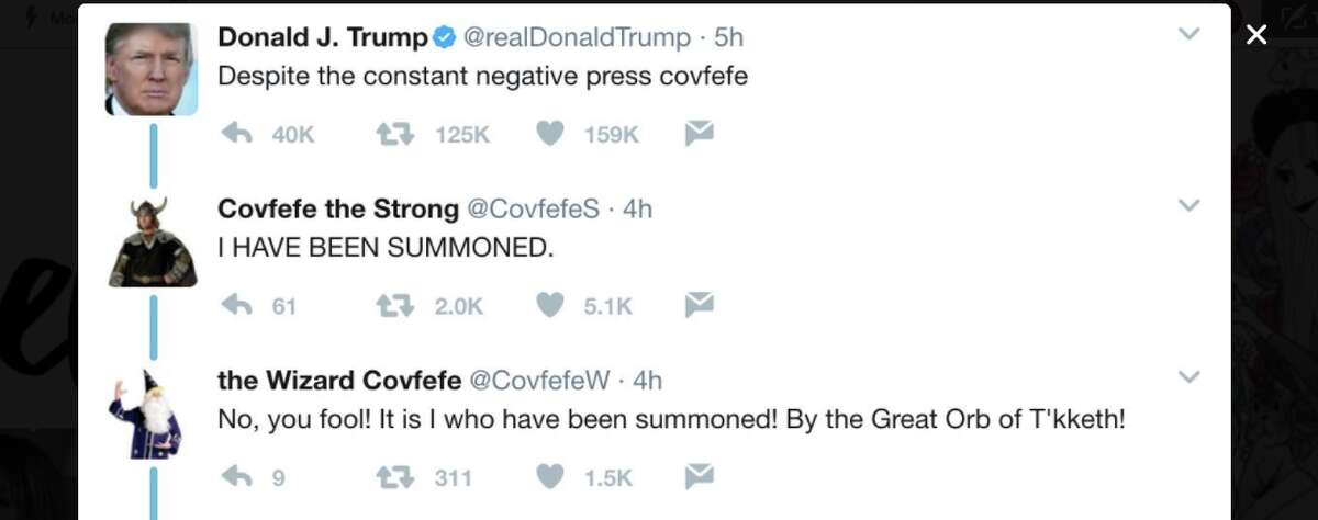Twitter loses its mind over Trump's 'covfefe' tweet