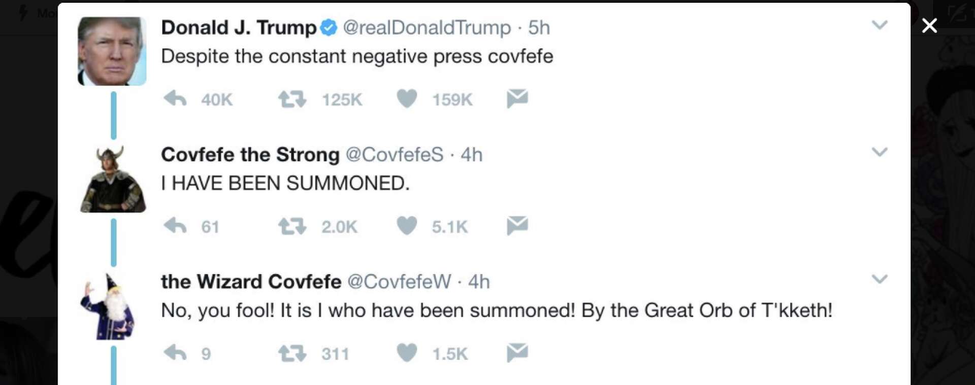 Twitter loses its mind over Trump's 'covfefe' tweet