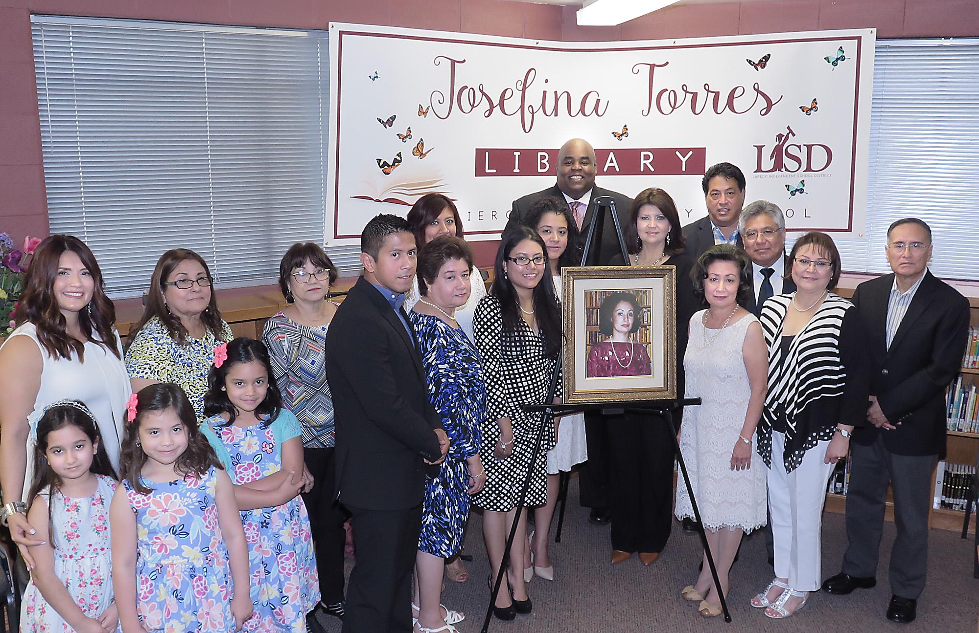 LISD dedicates school library to former principal