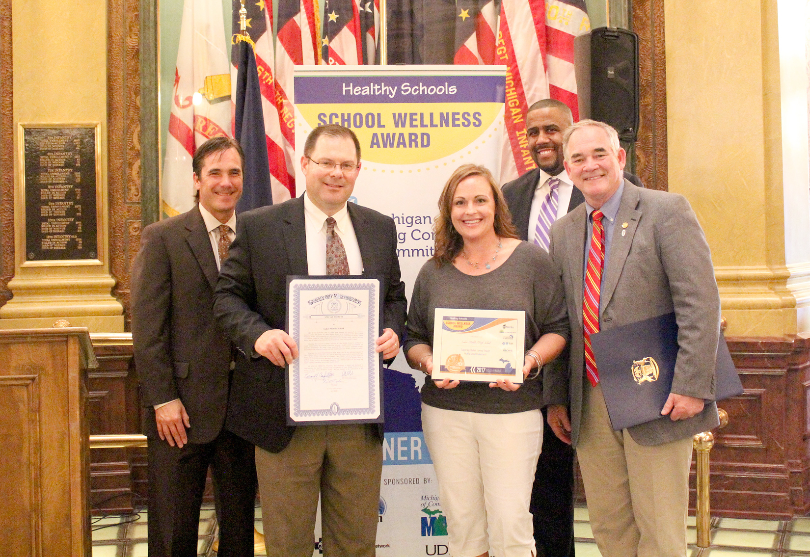 Laker Secondary Schools achieves gold wellness award