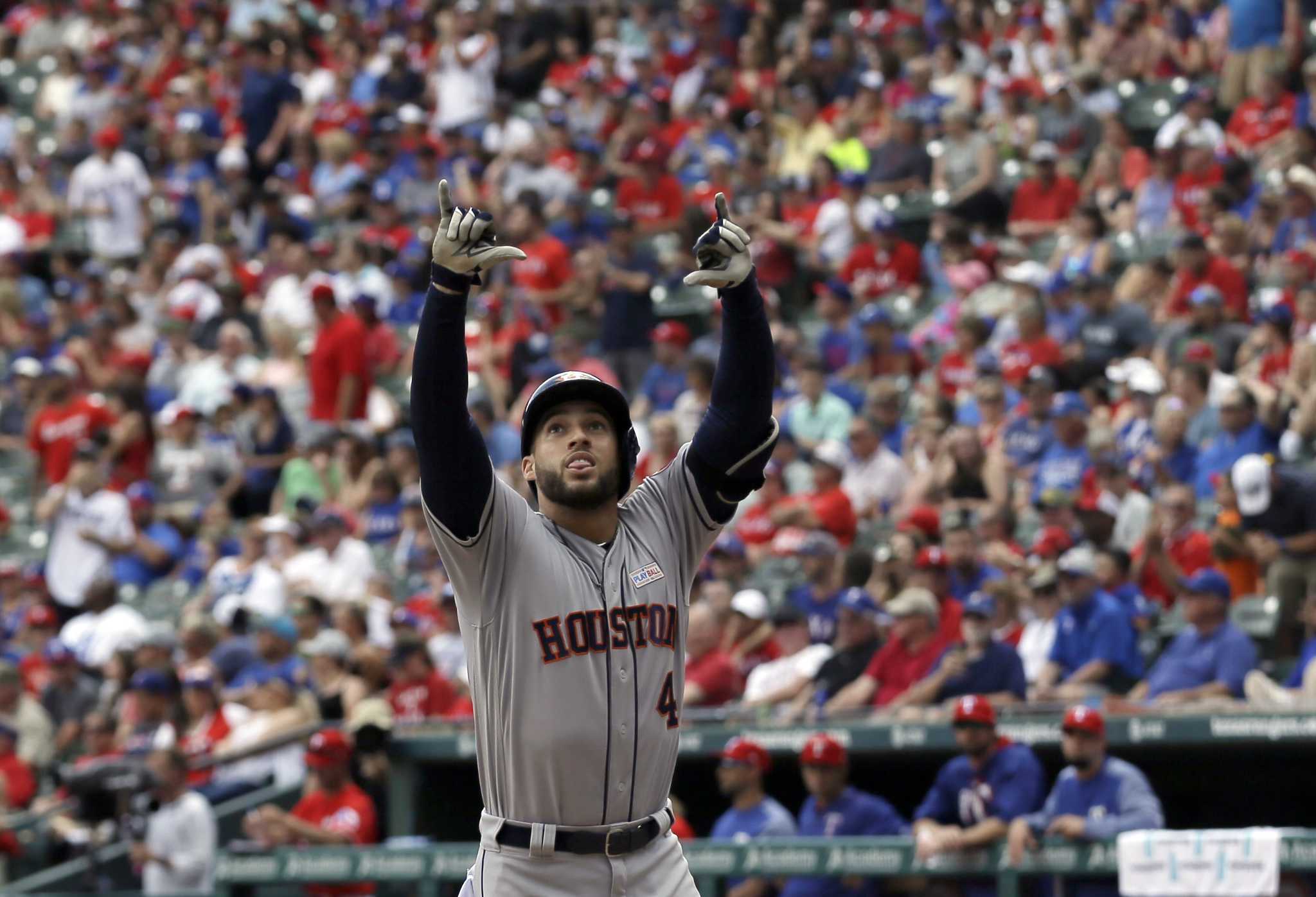 Astros' George Springer named American League player of week