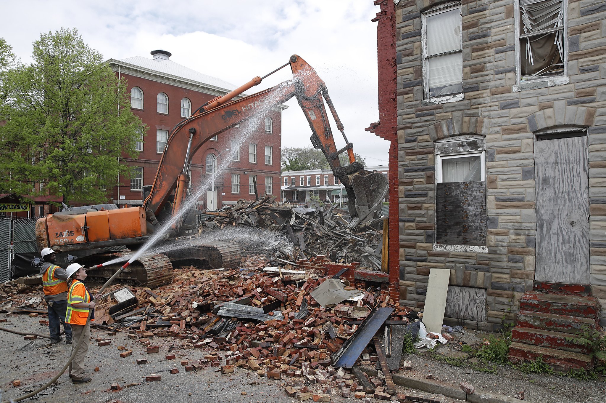 Baltimore battles blight by razing vacant homes