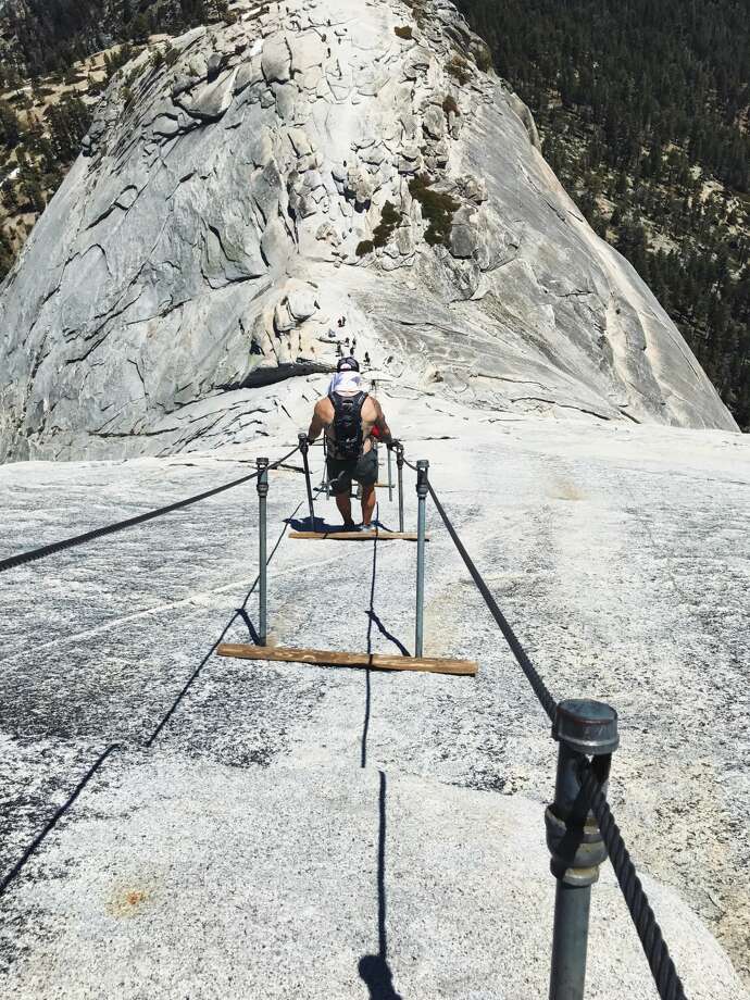 Half Dome cables are up, trail already busy - SFGate