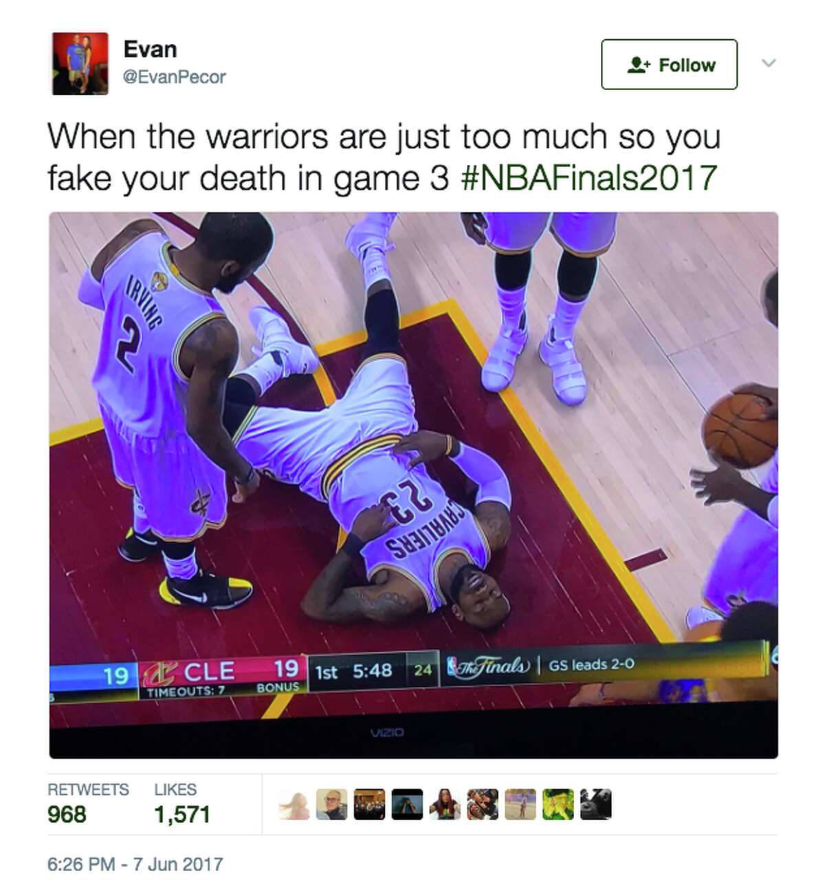 Twitter lit up with memes after the Warriors' stunning Game 3 win in ...