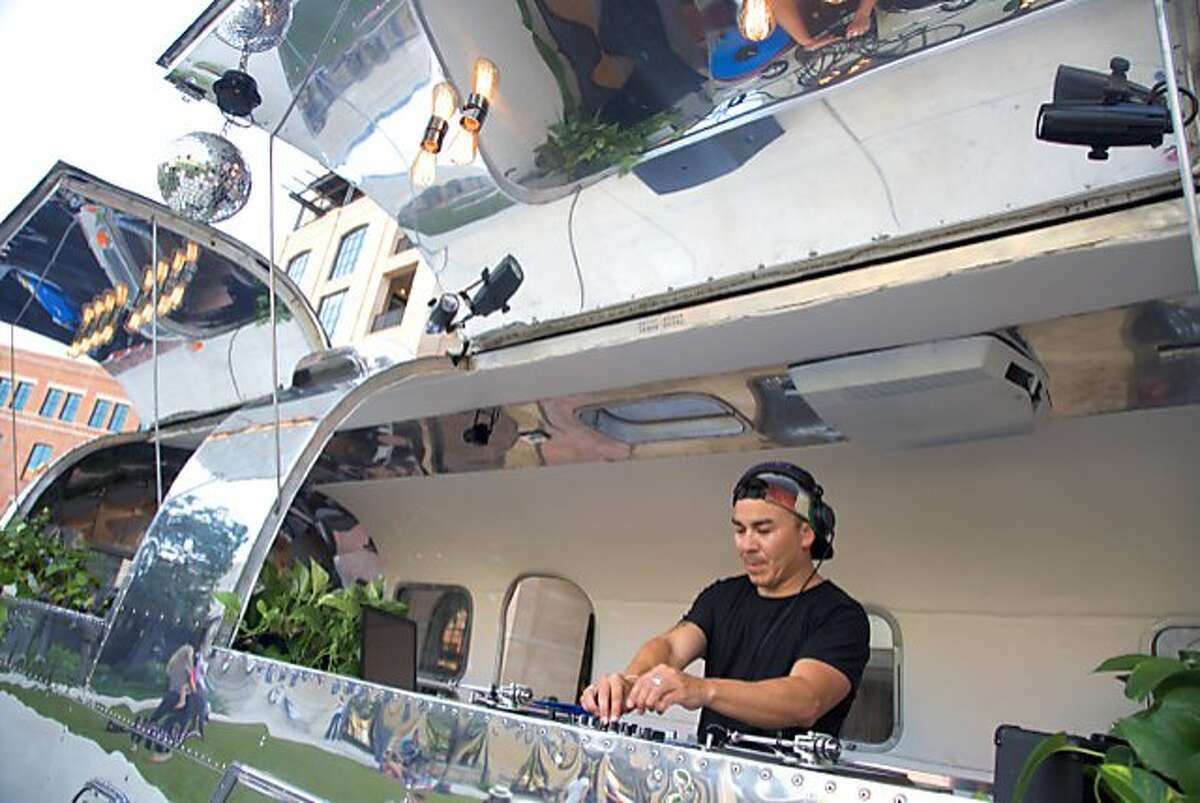 Airstream dance party turns Houston's City Centre into a daytime disco