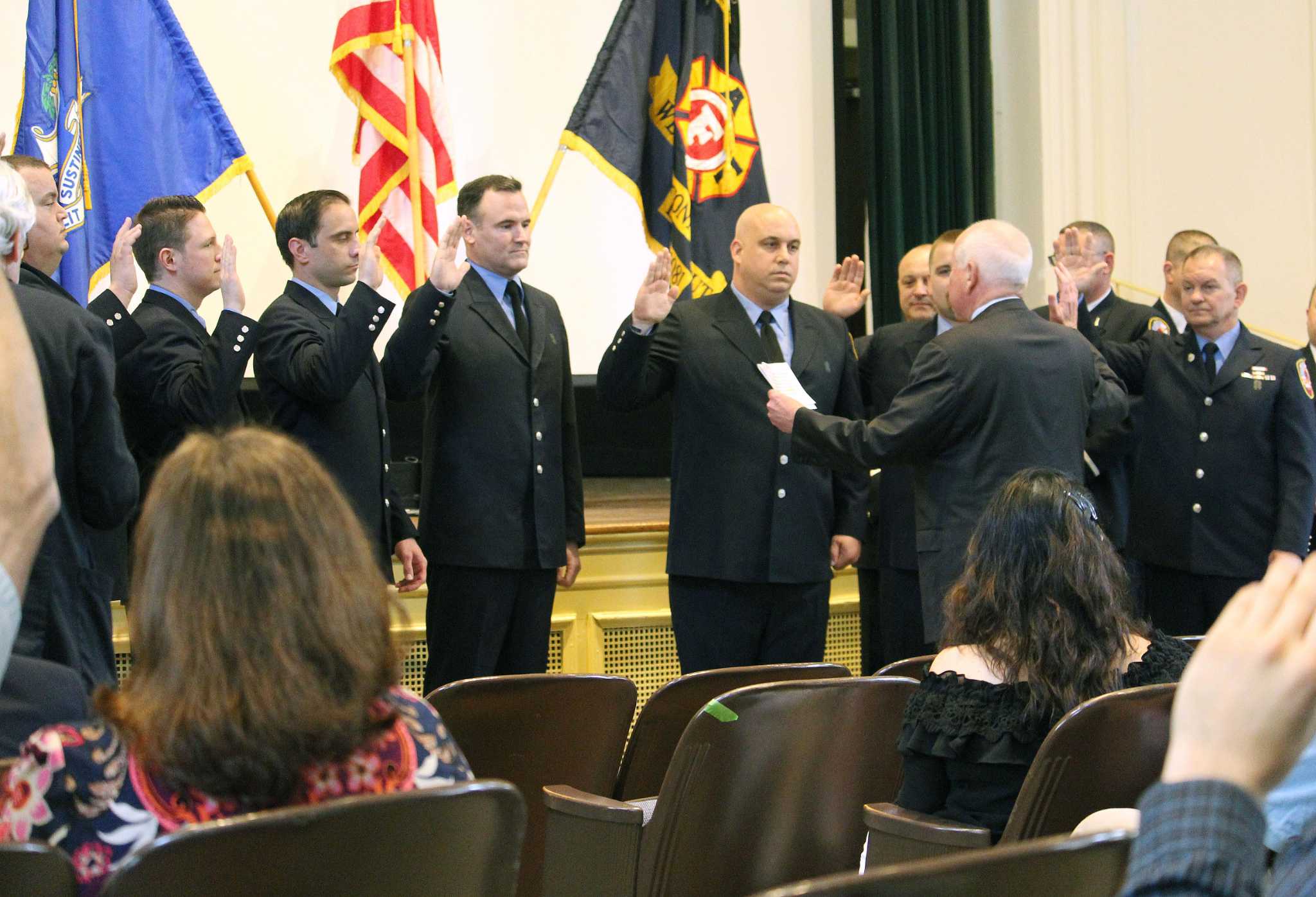 Westport Fire Department promotes 13 firefighters