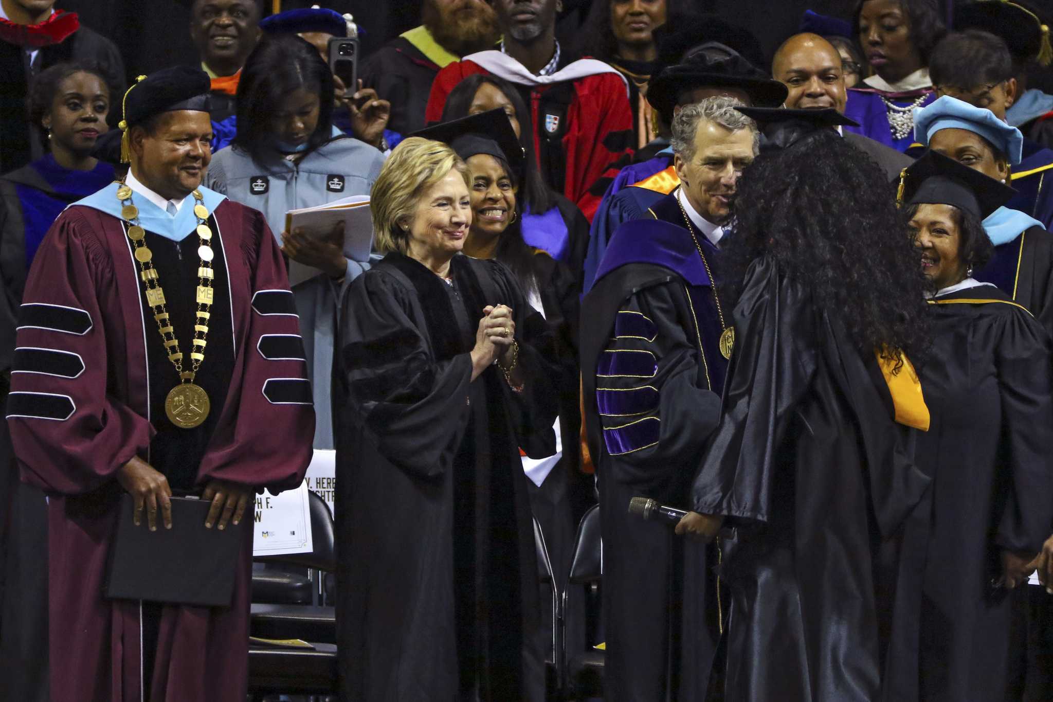 Hillary Clinton keynote speaker at Medgar Edgar College graduation in ...