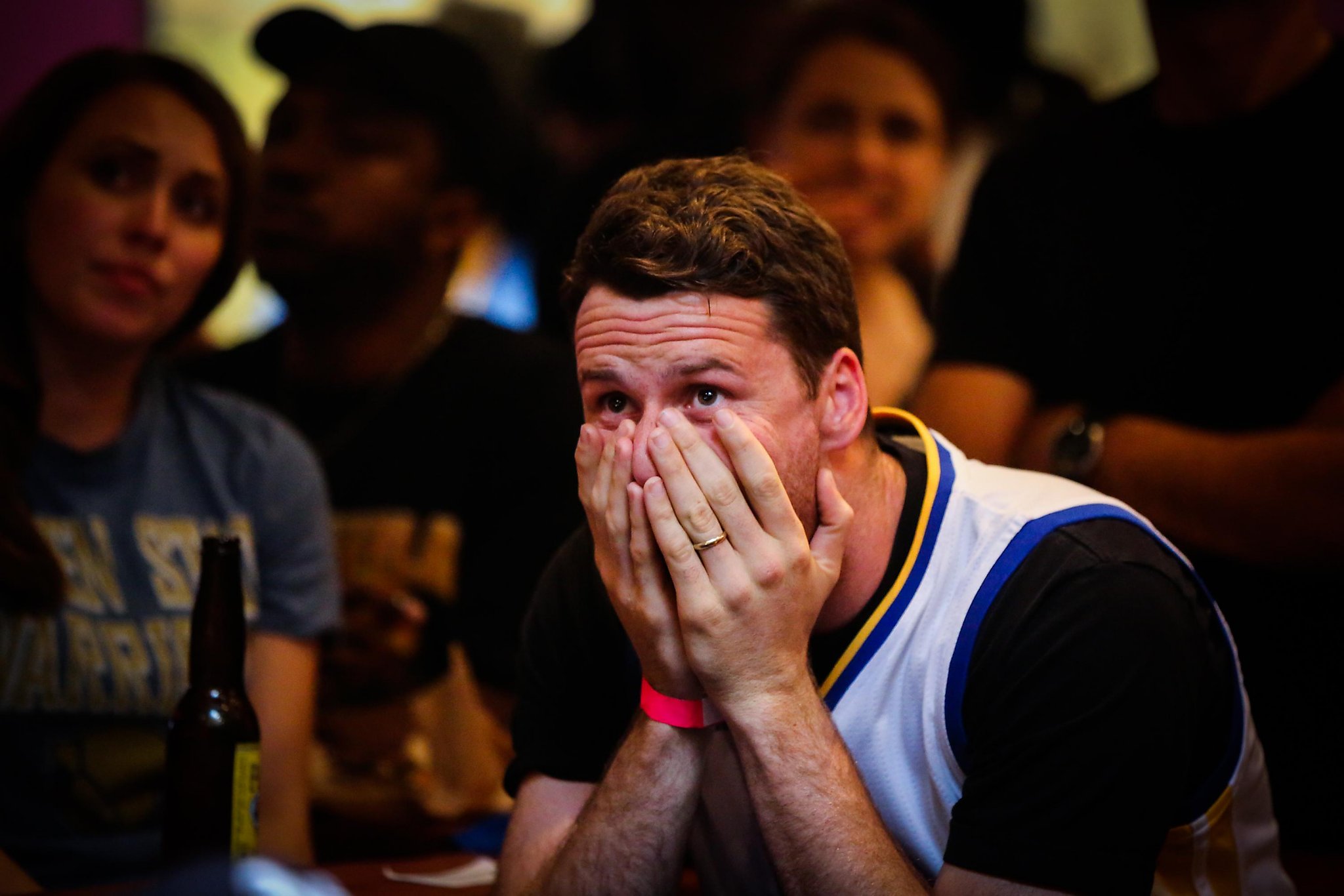Warriors Fans in Oakland Watch Game 4 of the NBA Finals