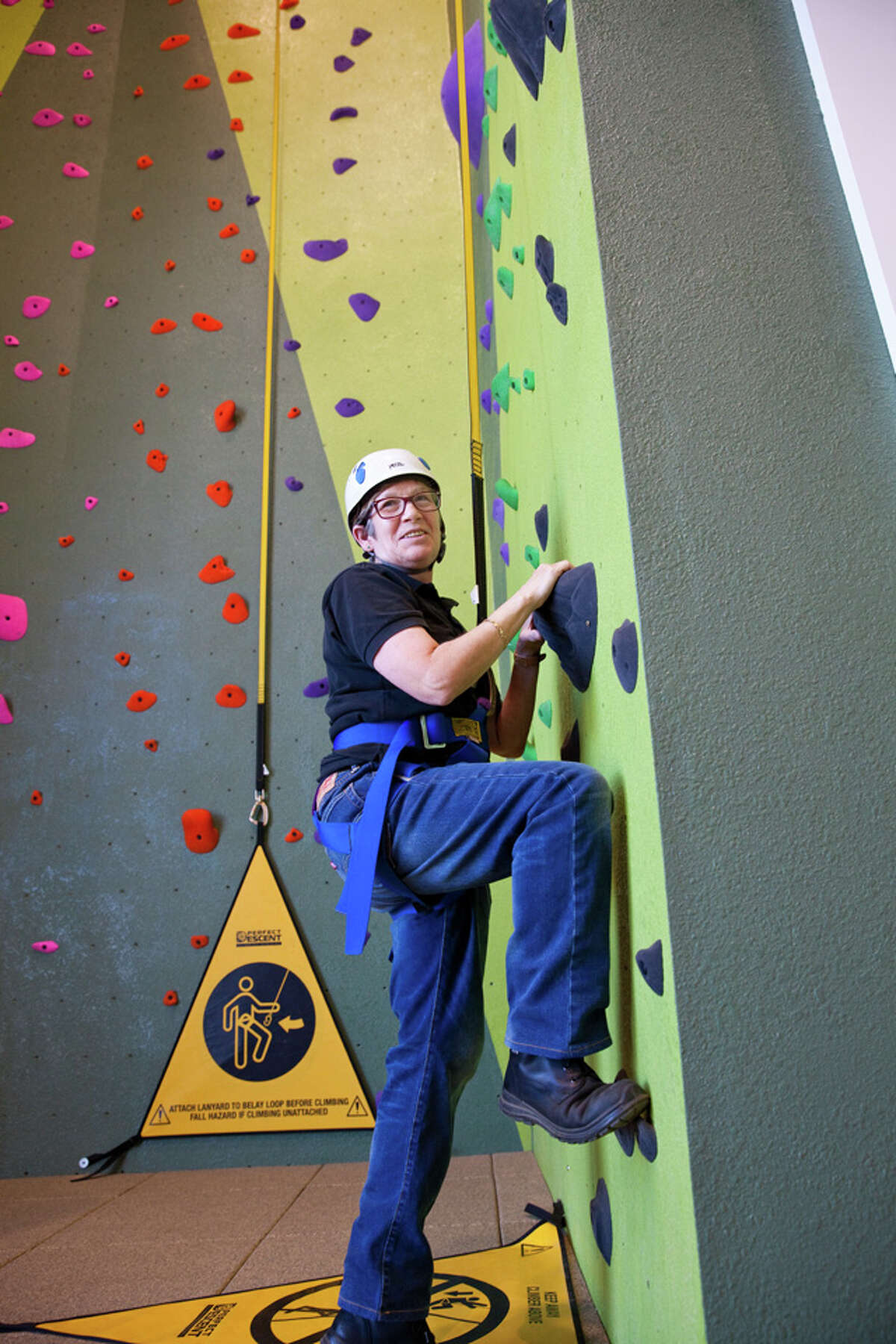 1st public rock climbing wall unveiled at renovated Glen Canyon Park ...