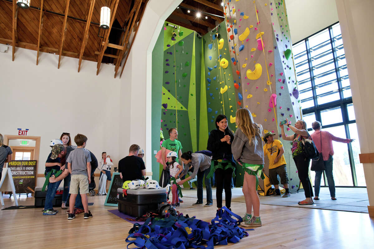 1st public rock climbing wall unveiled at renovated Glen Canyon Park ...