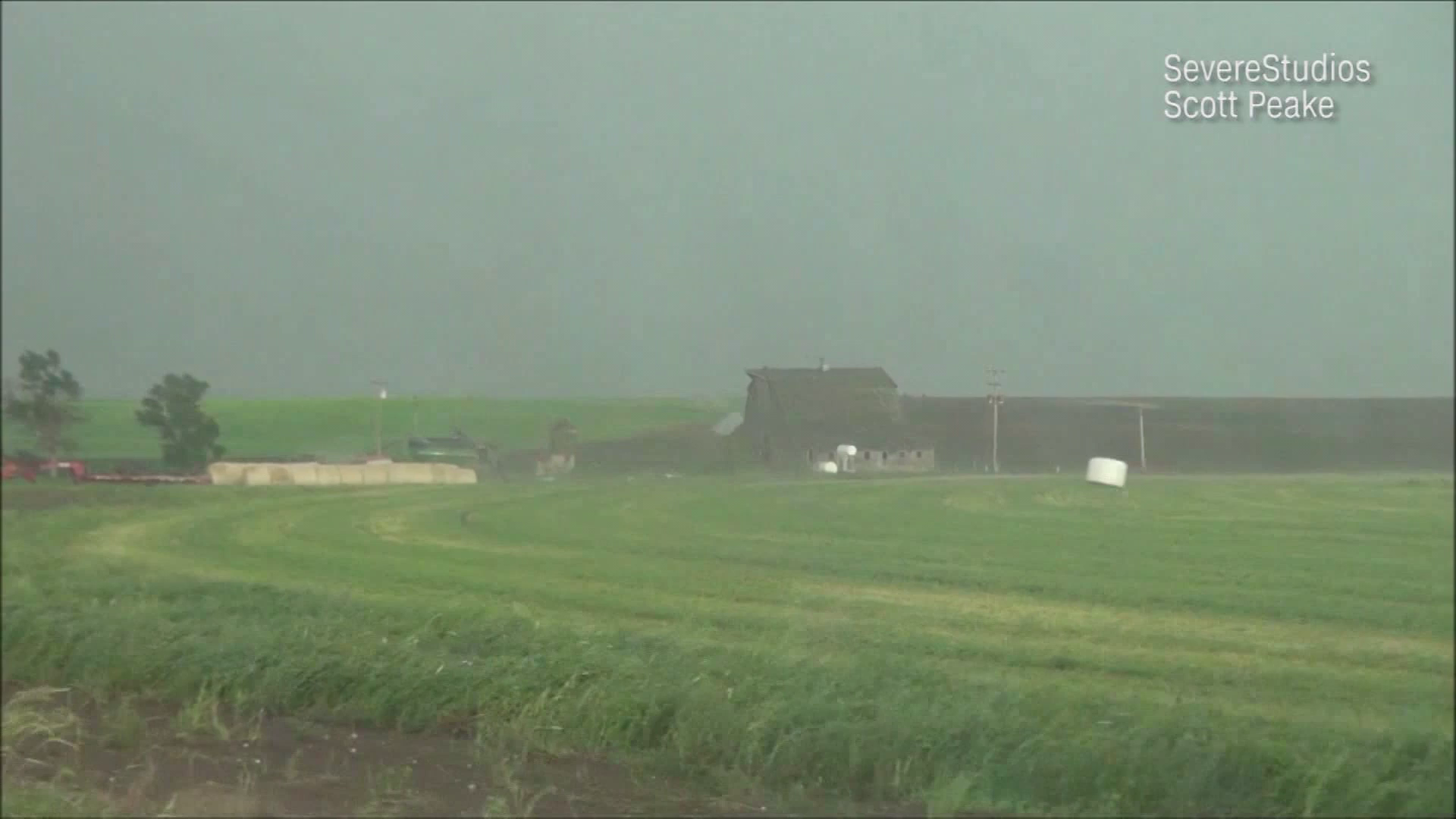 Watch a barn explode as Nebraska tornado strikes