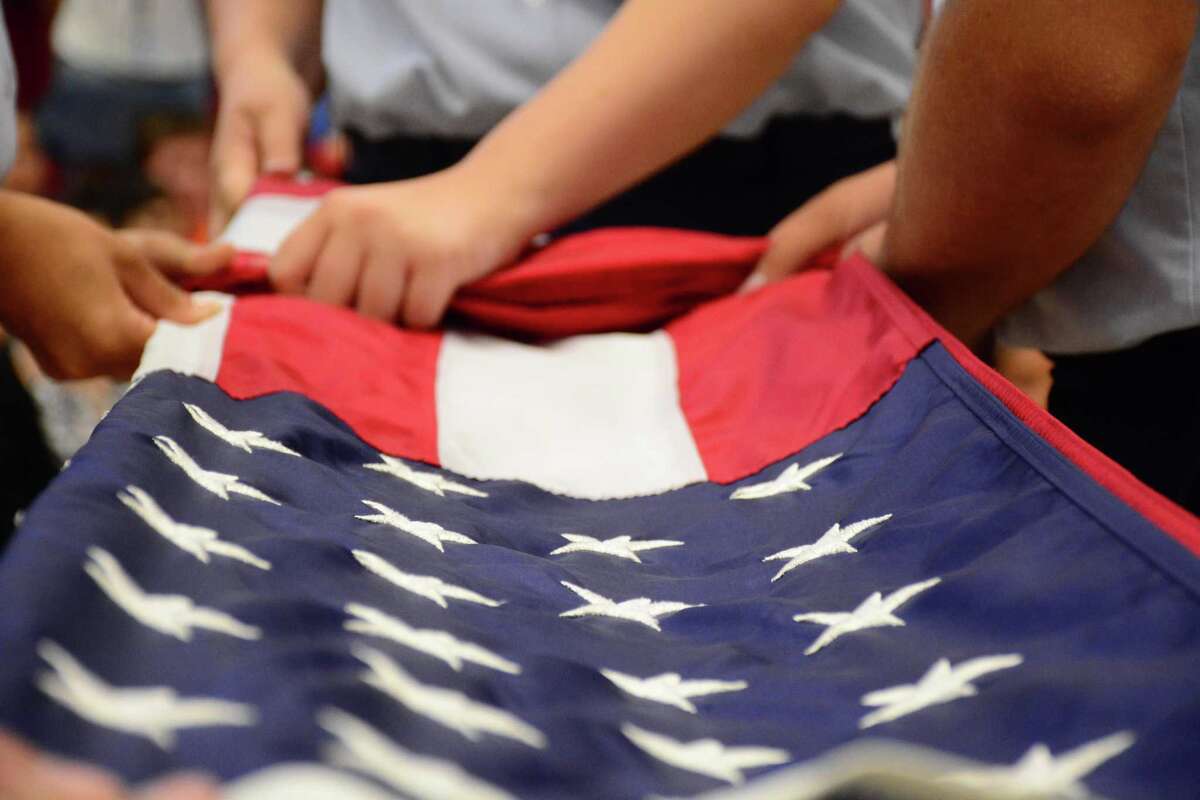 Flag Day ceremony at Ellsworth Avenue Elementary School