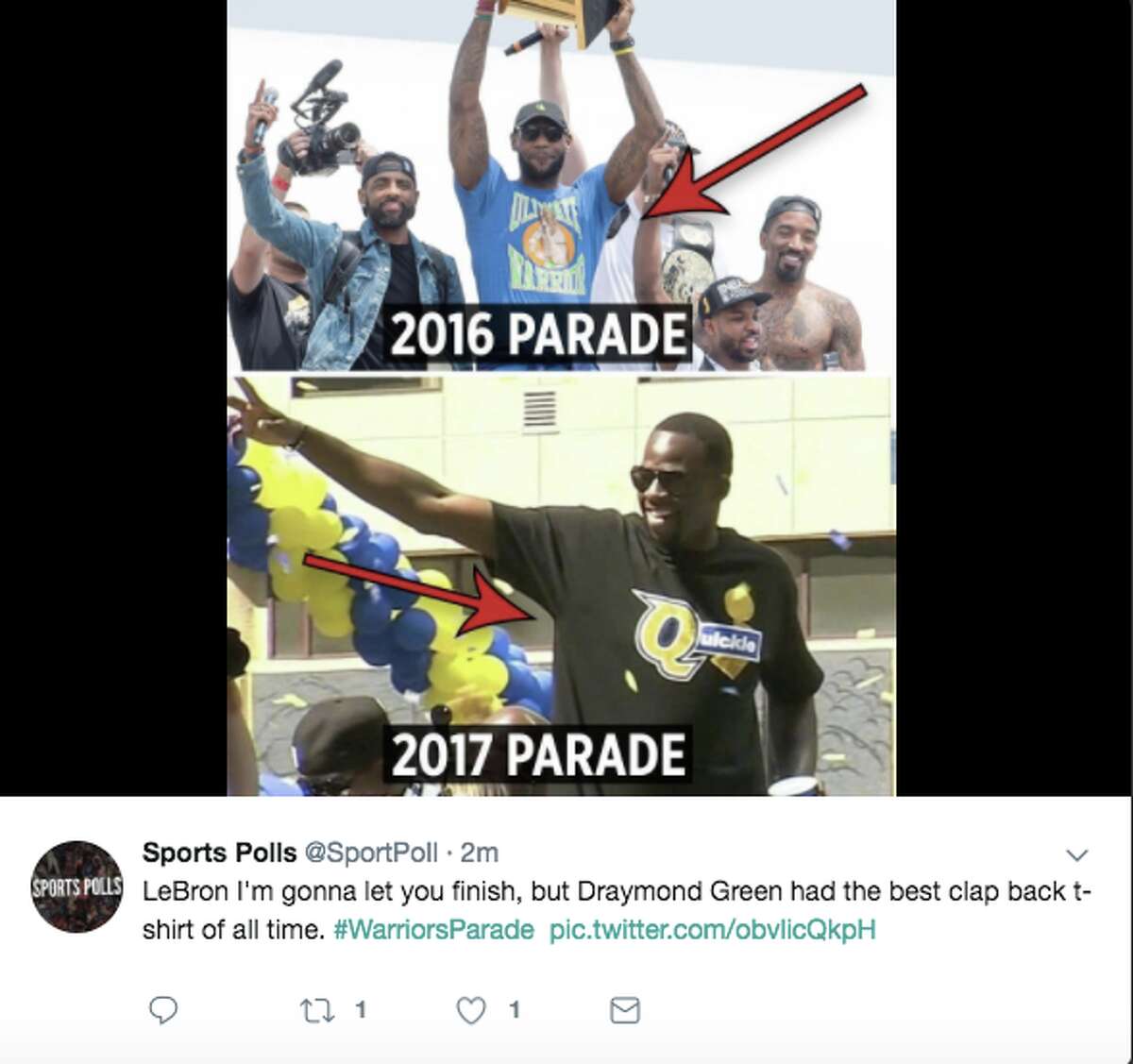 Warriors parade spawns championship-caliber memes