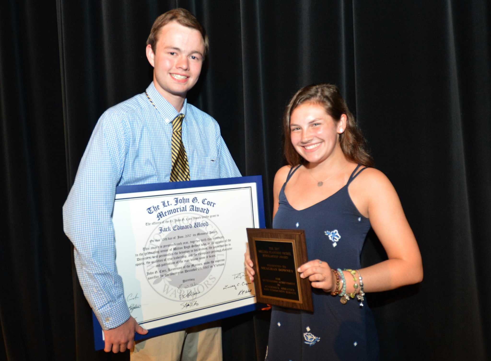 Wilton standouts honored on senior awards night