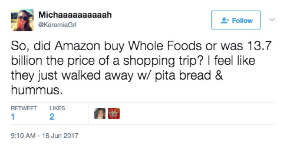 Twitter has some funny, clever things to say about Amazon buying Whole ...