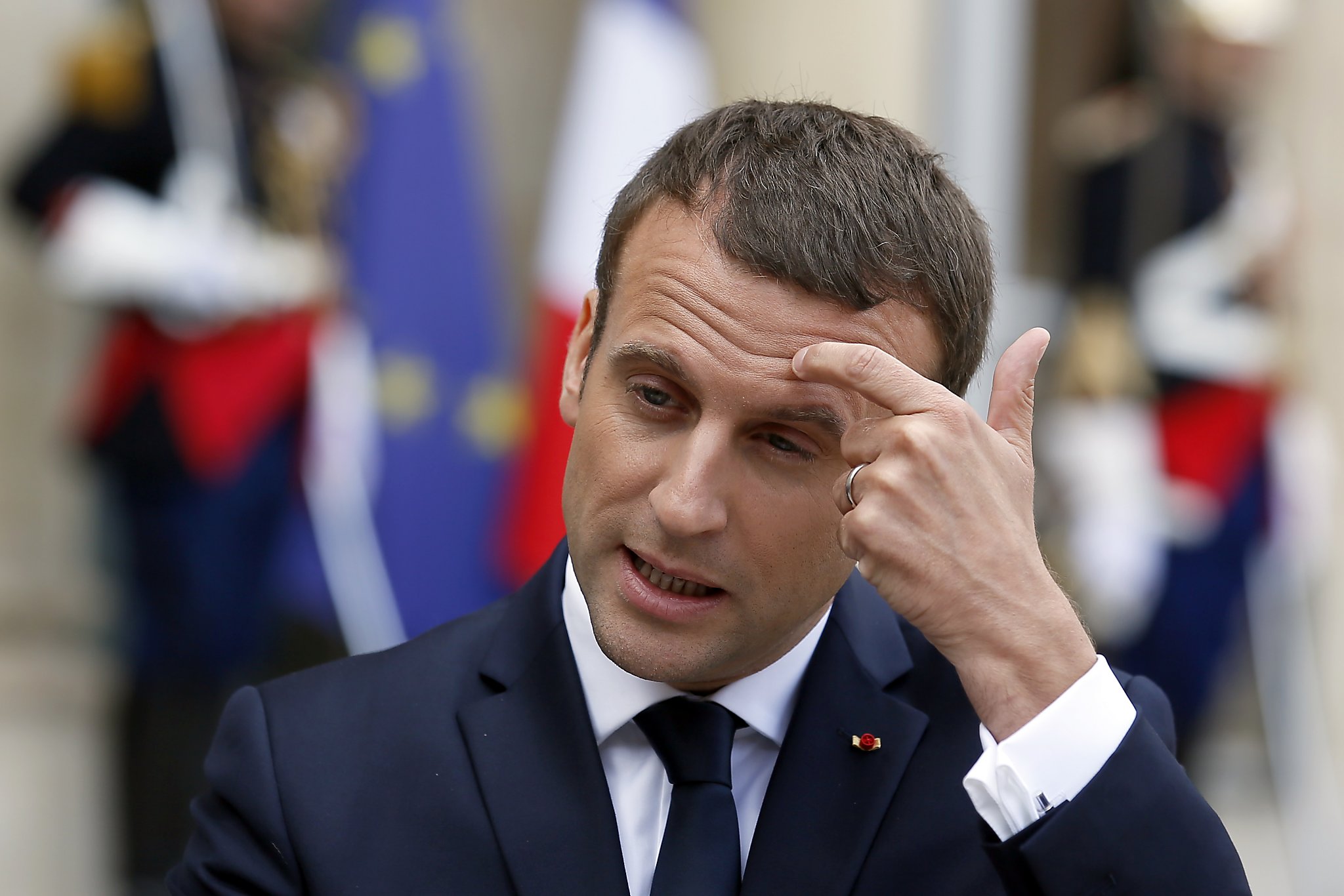 French leader rations public appearances