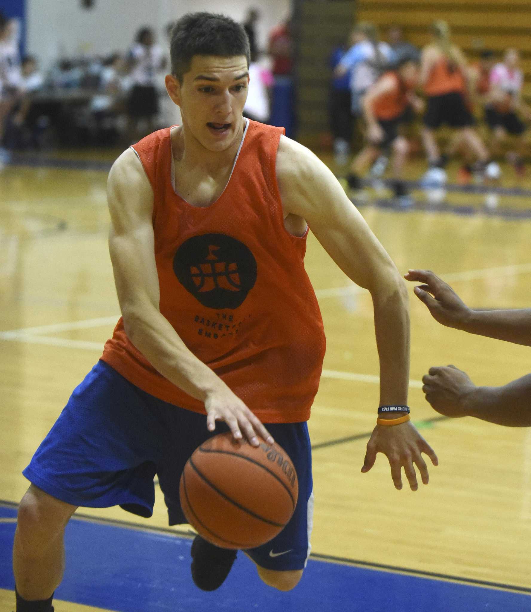 At S.A. camp, basketball spans oceans